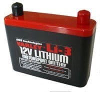 Varley, Motor Racing Equipment, Varley Lithium Li-3 12V 2.4Ah